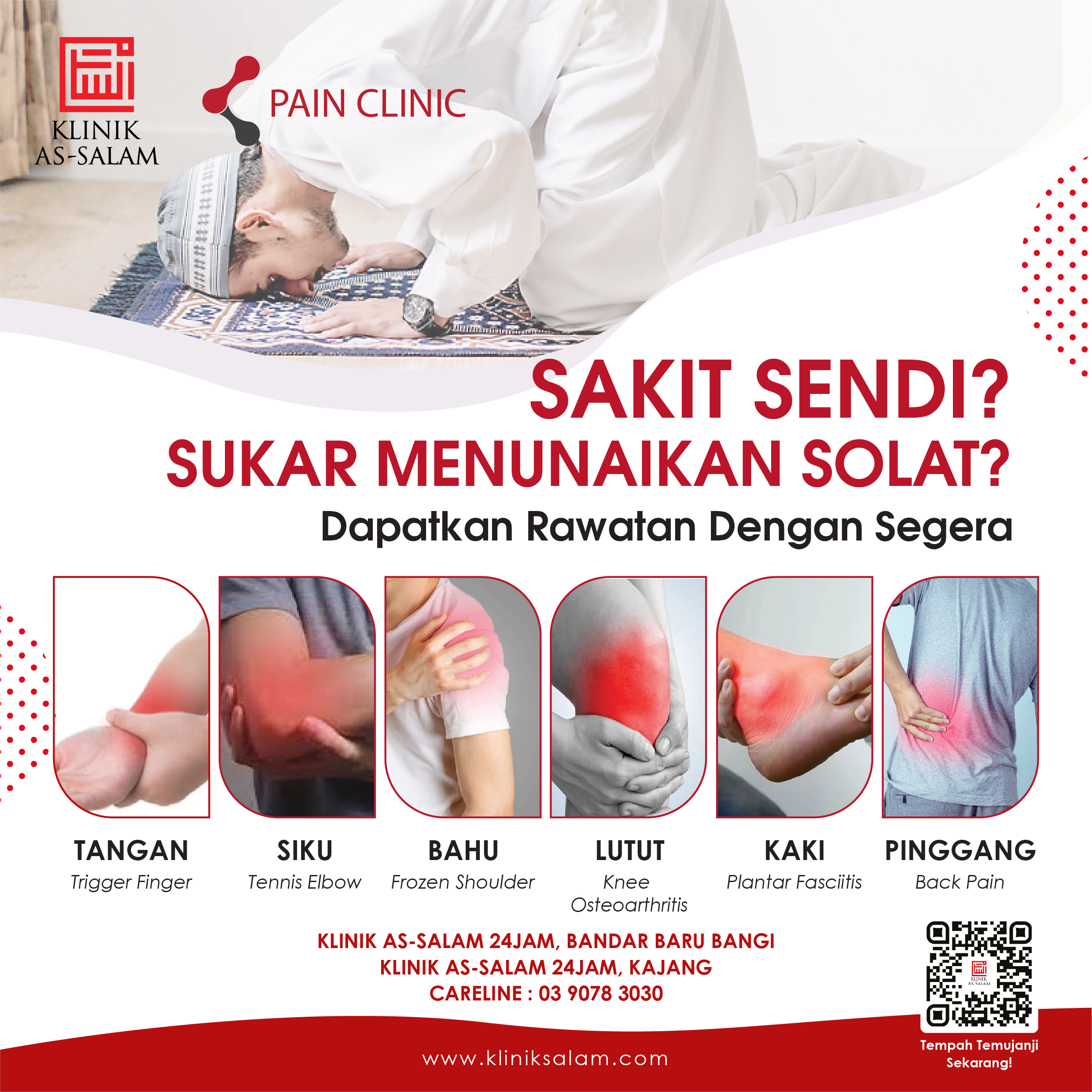 Doa Sakit Lutut - Bagaimana Nak Sembuh? Klinik As-Salam