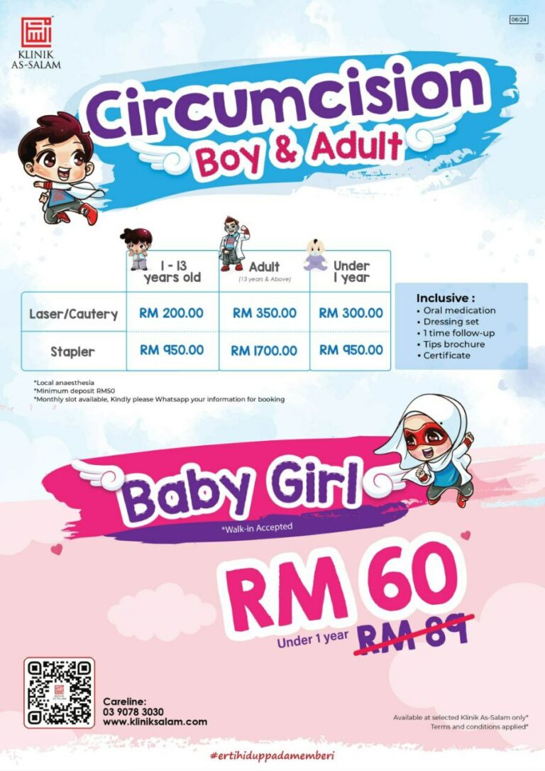 Pakej Berkhatan & Sunat Laser - Klinik Salam